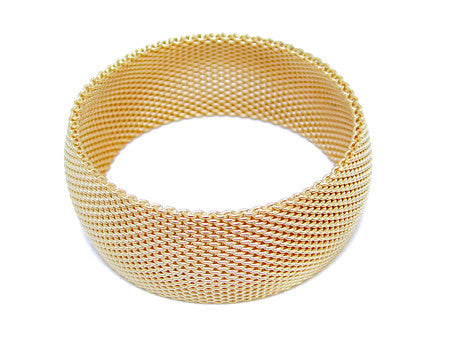 Wide Mesh Bangle - Erica Zap Designs