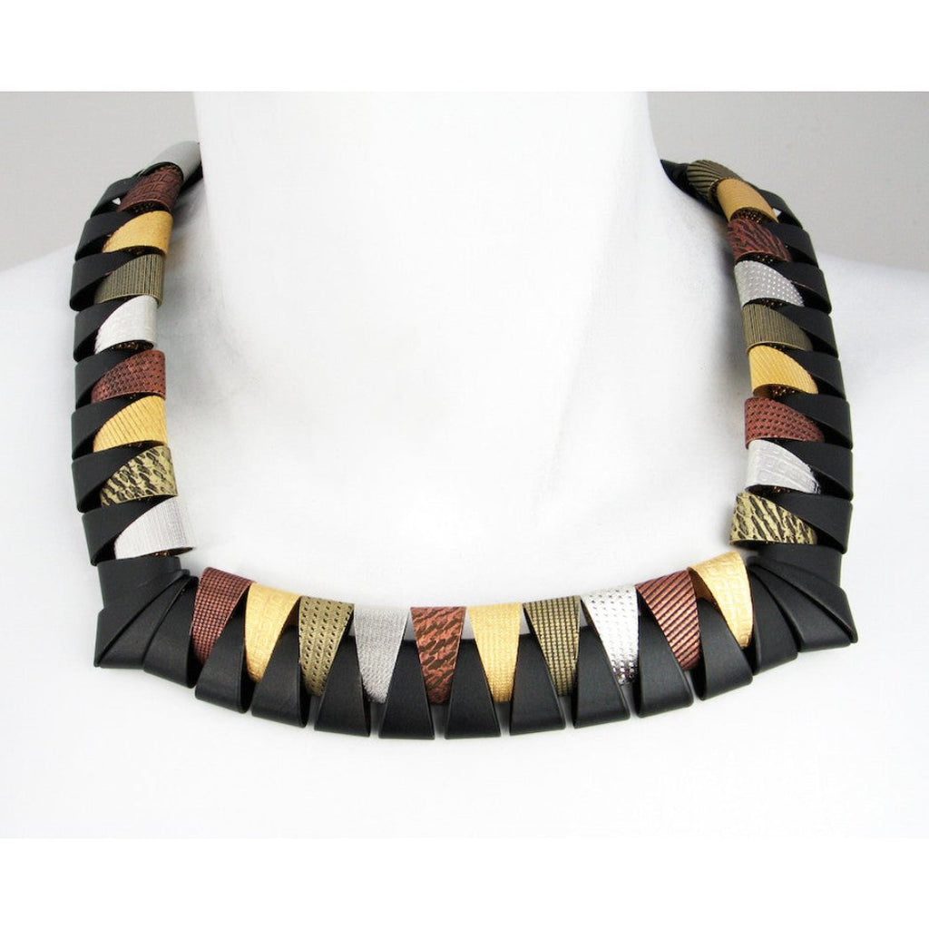 Multi Tone Square Collar - Erica Zap Designs